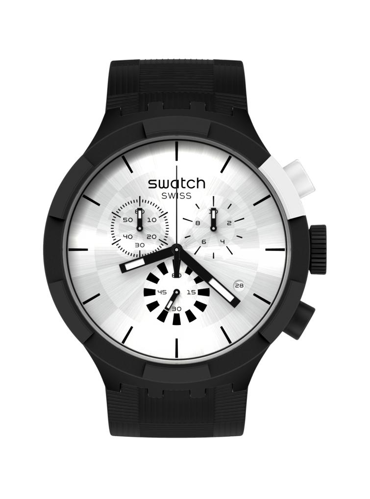 Swatch Chequered Silver SB02B404 Price as of May 2026 | WatchCharts