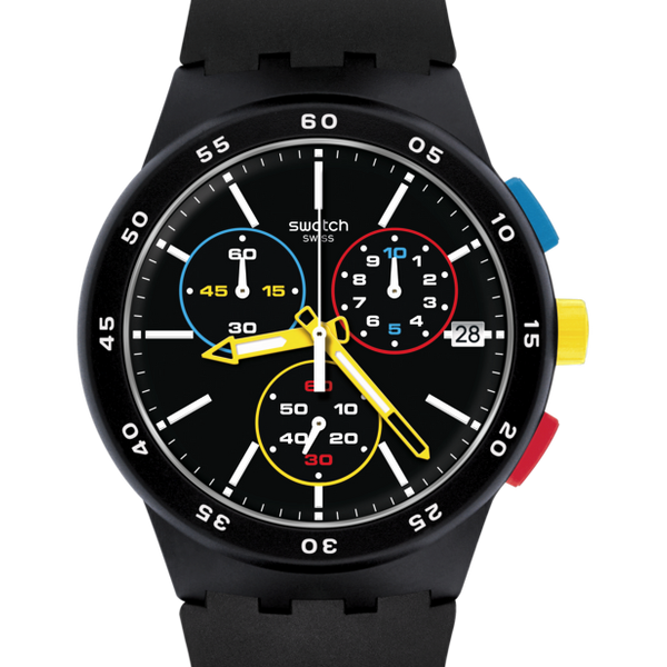 Swatch Black-one SUSB416 Price as of May 2026 | WatchCharts