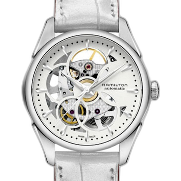 Hamilton Jazzmaster Skeleton Lady Auto 36 Stainless Steel H32405811 ...