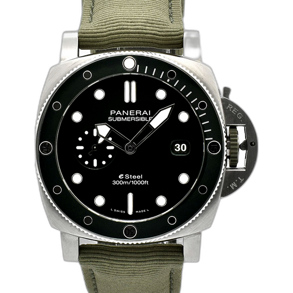 Panerai Submersible QuarantaQuattro ESteel Verde Smeraldo PAM01287 ...