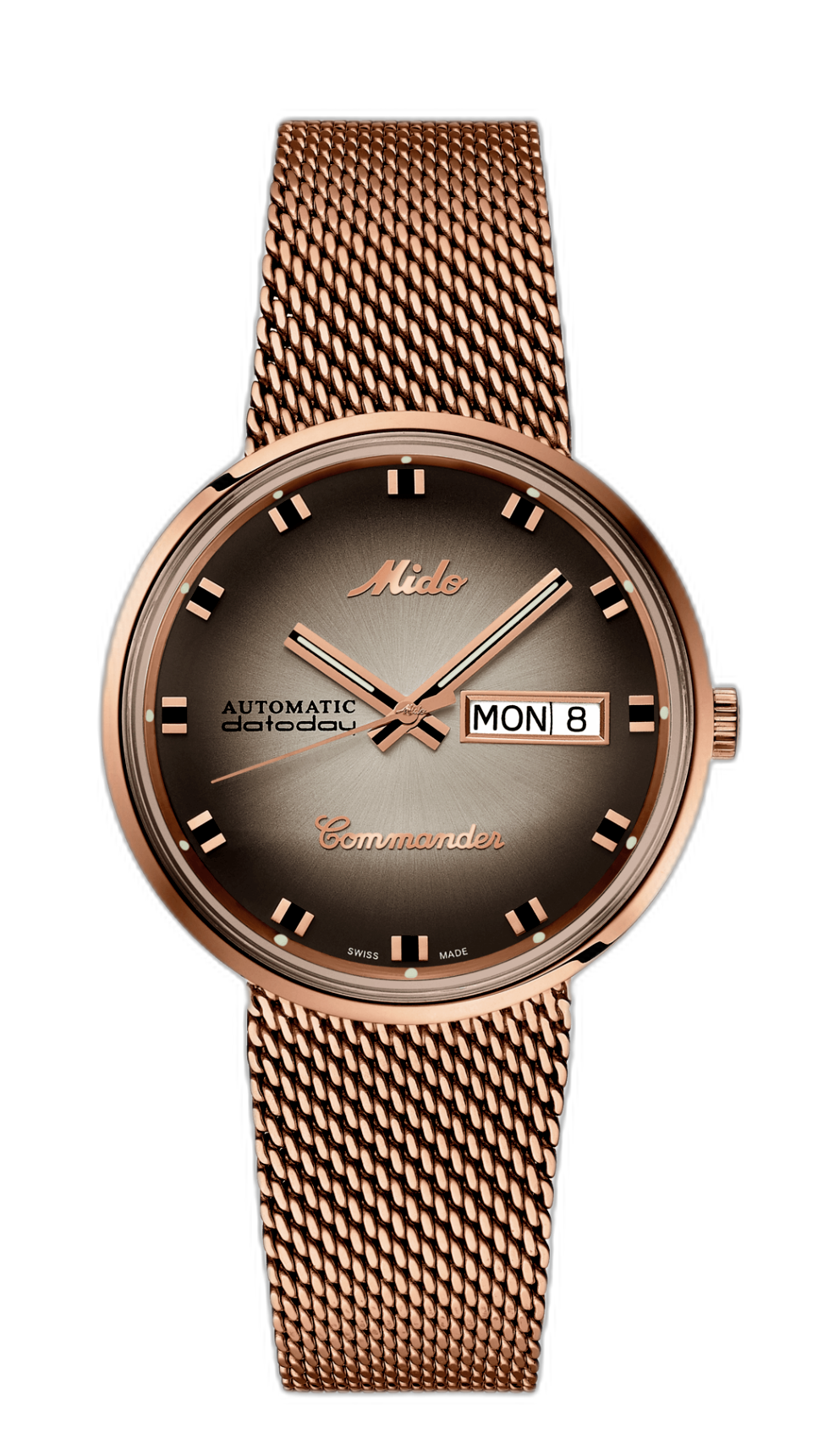 Mido Commander Shade Rose Gold M8429.3.23.11 Price, Specs, Market ...