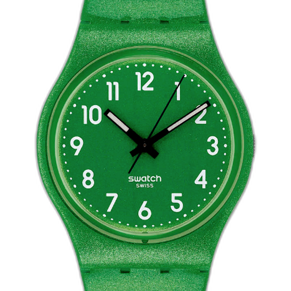 Swatch Flaky Green GG212 Price as of November 2025 | WatchCharts