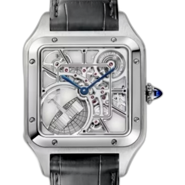 Cartier Santos Dumont skeleton WHSA0032 Price as of January 2026 ...
