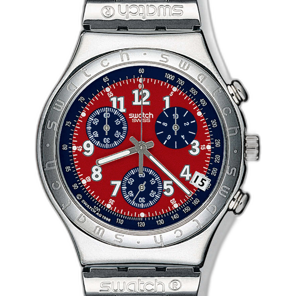 Swatch Secret Agent Red YCS405G Price as of May 2026 | WatchCharts