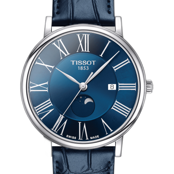 Tissot Carson Premium Gent Moonphase Stainless Steel T122.423.16.043.00 ...