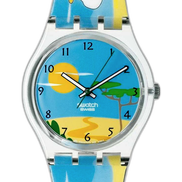 Swatch Safari Beach GE165 Price as of June 2026 | WatchCharts
