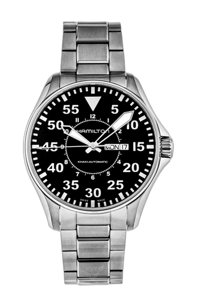 Hamilton Khaki Aviation Pilot Auto Bracelet H64715135 Price as of March ...