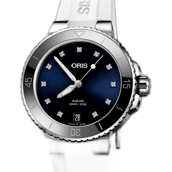 Oris ORIS Aquis Date Diamond 01 733 7731 4195-07 4 18 63FC Date White ...