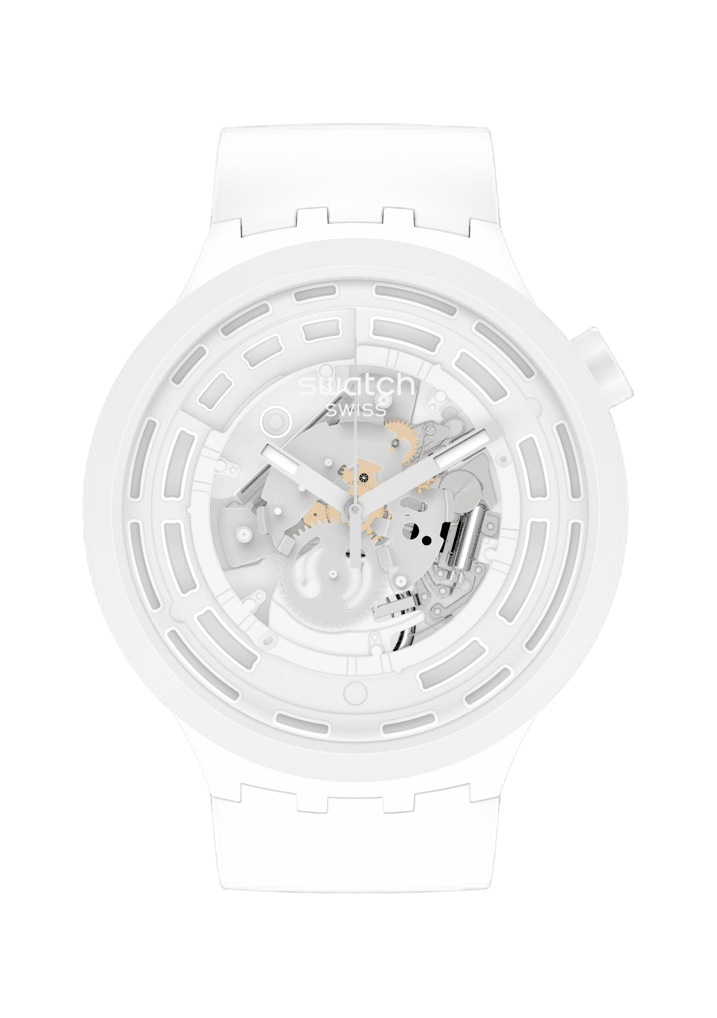 Swatch C-white SB03W100 Price as of May 2026 | WatchCharts