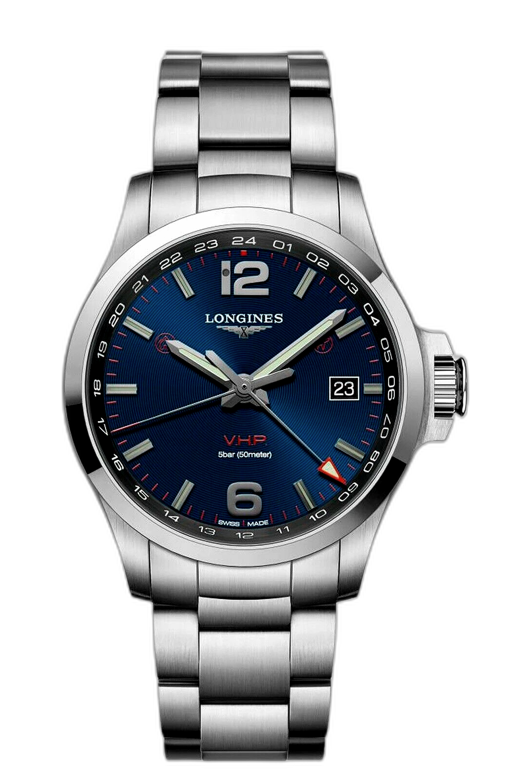 Longines Conquest V.H.P. GMT 43 L3.728.4.96 Price as of January 2026 ...