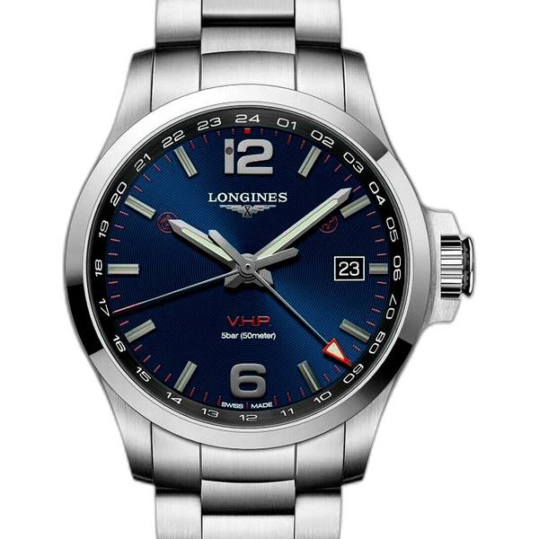 Longines Conquest V.H.P. GMT 43 L3.728.4.96 Price as of June 2025 ...