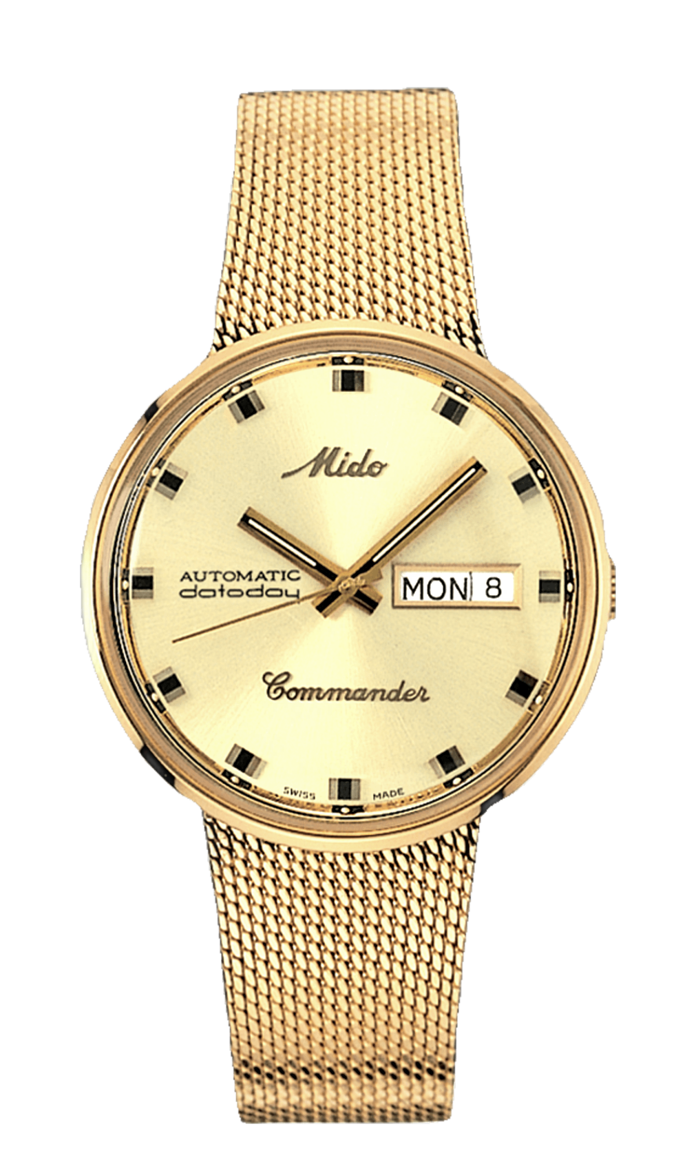 Mido Commander 1959 Yellow Gold M8429.3.22.13 Price as of December 2025 ...