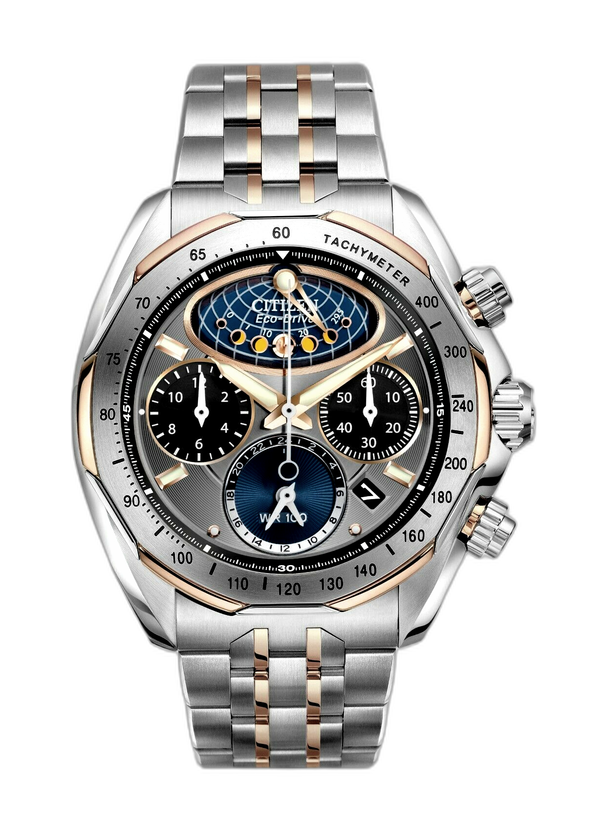 Citizen Signature Eco-Drive Moon Phase Chronograph AV3006-50H Price as ...