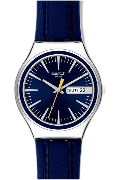 Swatch Blue Suit YGS747 Price as of May 2026 | WatchCharts