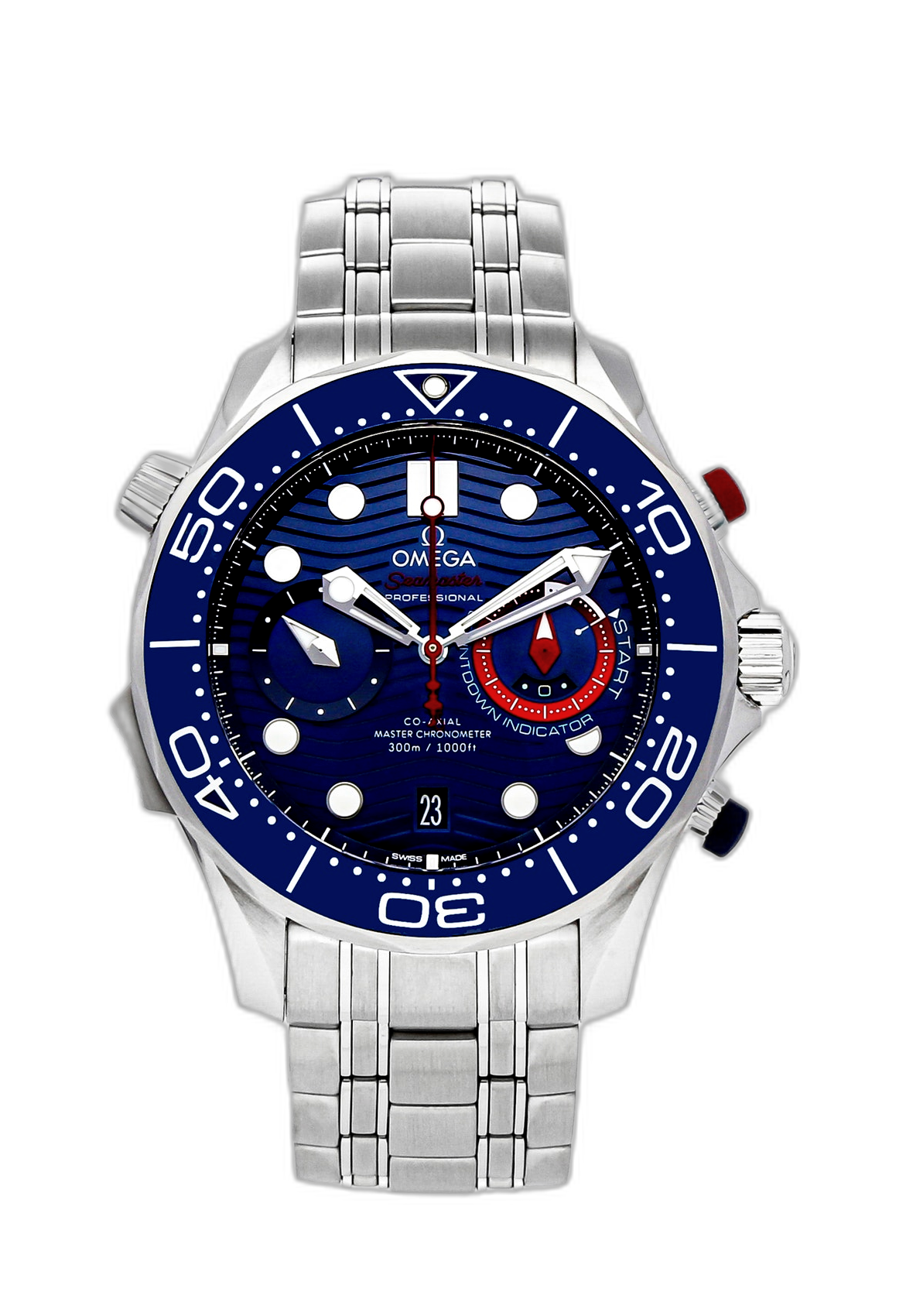 Omega Seamaster Diver 300M Master Co-Axial 44 Chronograph America's Cup ...
