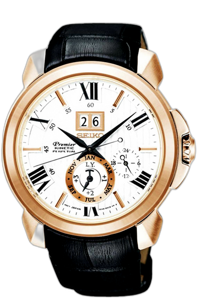 Seiko Premier Kinetic Perpetual Calendar SNP150 Price as of October 2025 | WatchCharts