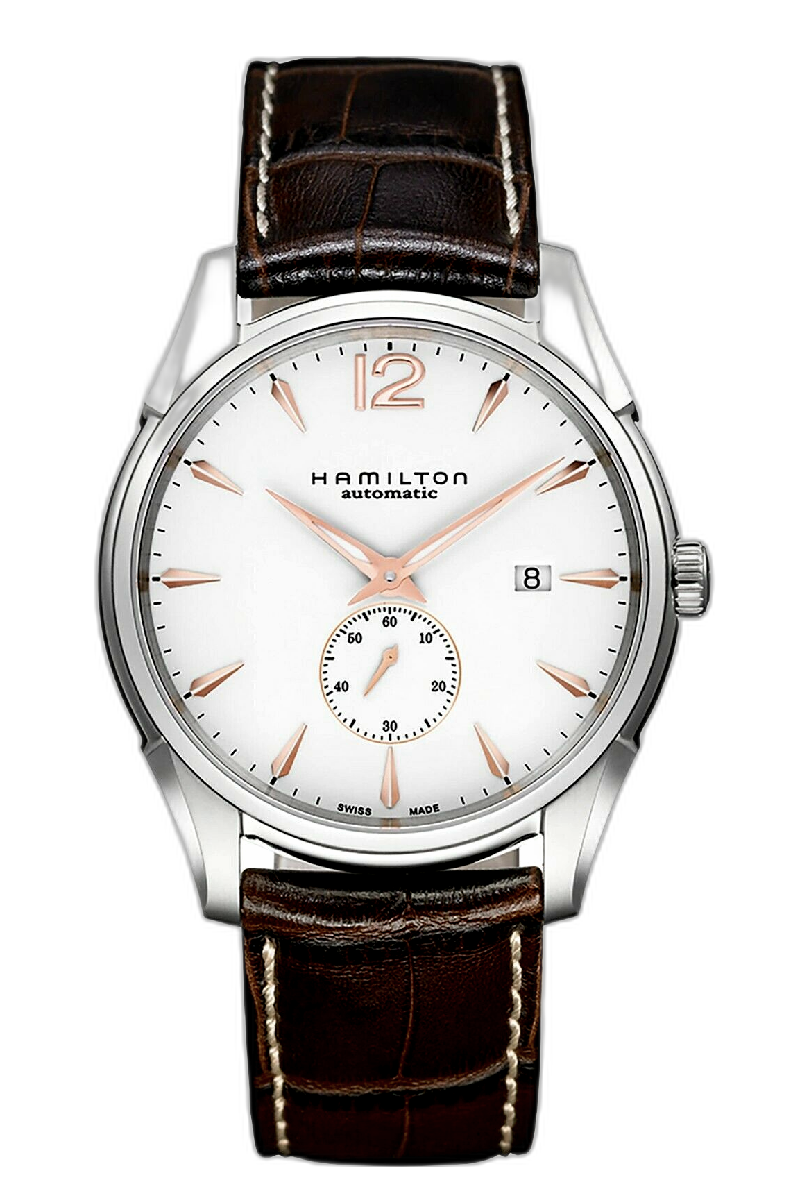 Hamilton Jazzmaster Small Second Auto 43 Stainless Steel H38655515 ...
