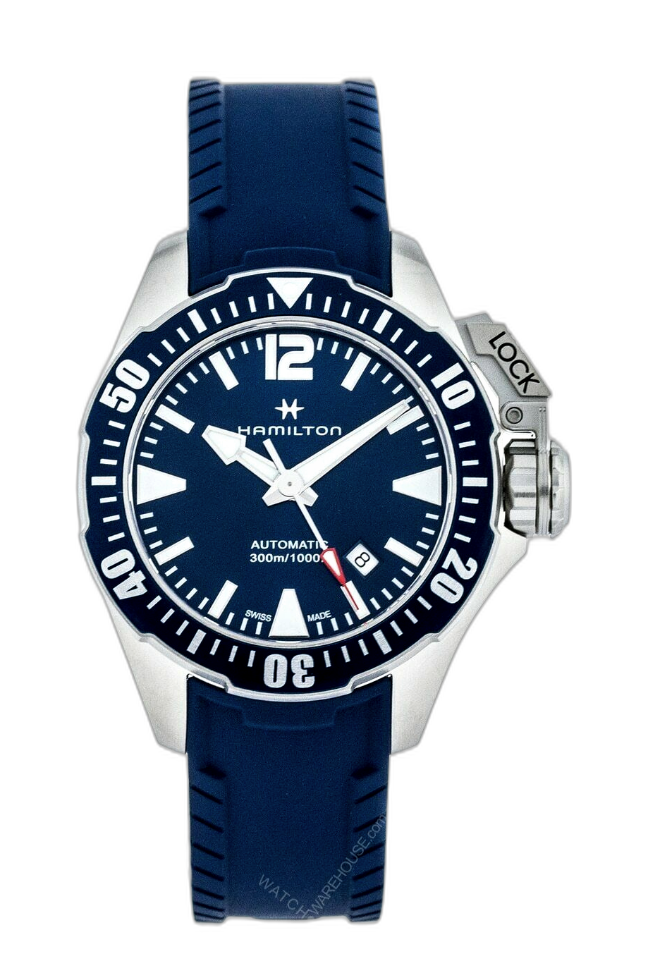 Hamilton Frogman Auto Blue Strap H77705345 Price as of December 2025 ...