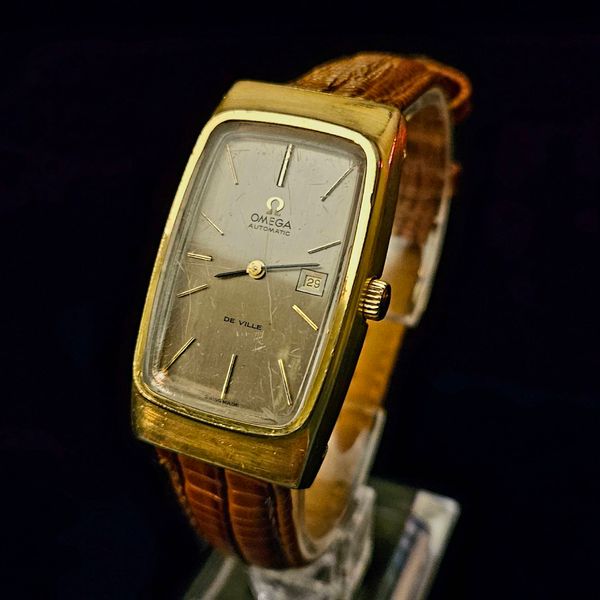 1973 OMEGA DeVille Gold Filled Automatic Date Ref: 156.001 ...