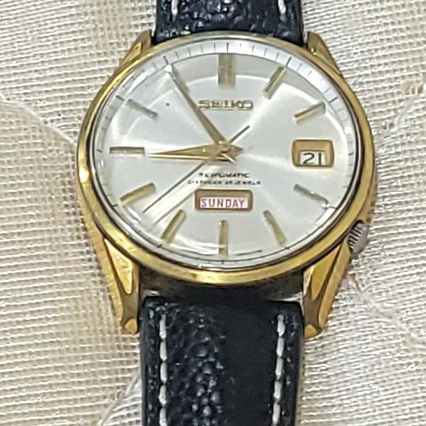 Seikomatic day and date goldplated | WatchCharts Marketplace