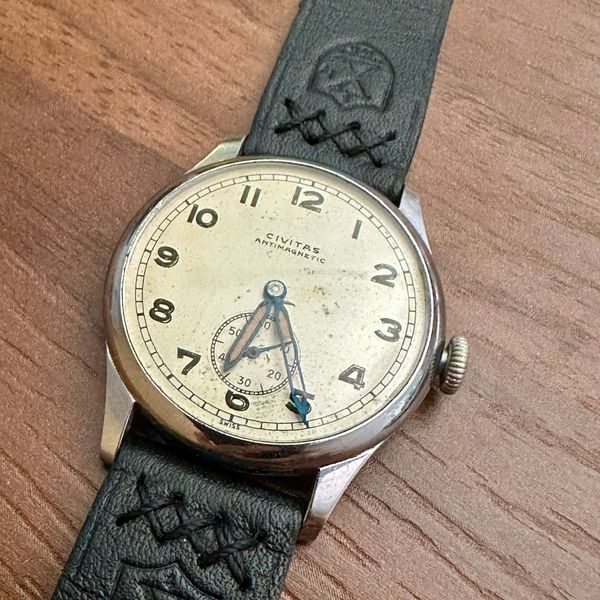 CIVITAS Vintage 33mm Civitas Military Men's Mechanical Wristwatch 10 1 ...