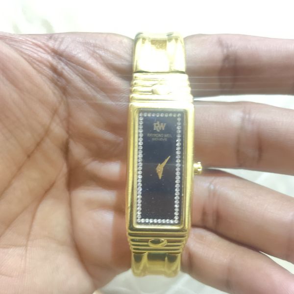 RAYMOND WEIL Raymond Weil / Square bangle / GENEVE/ 18K ELECTRO PLATED ...