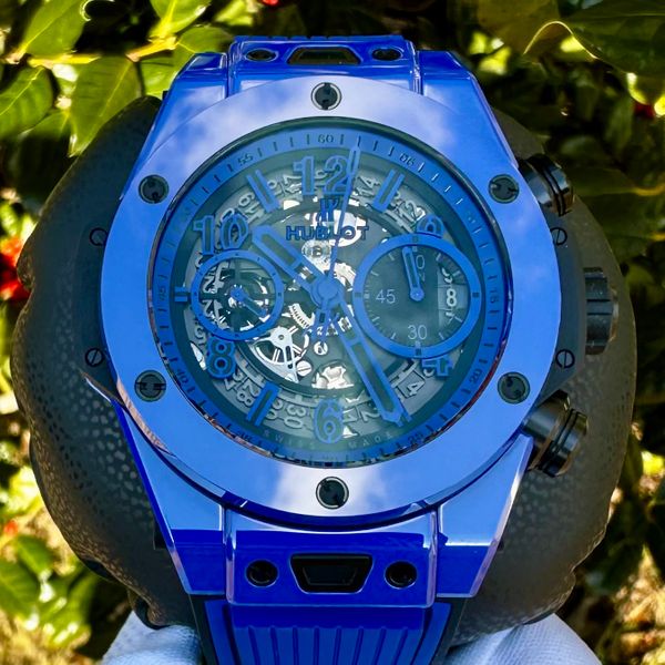 Hublot Big Bang Unico Blue Magic 45mm Limited Edition Ceramic 411.ES ...