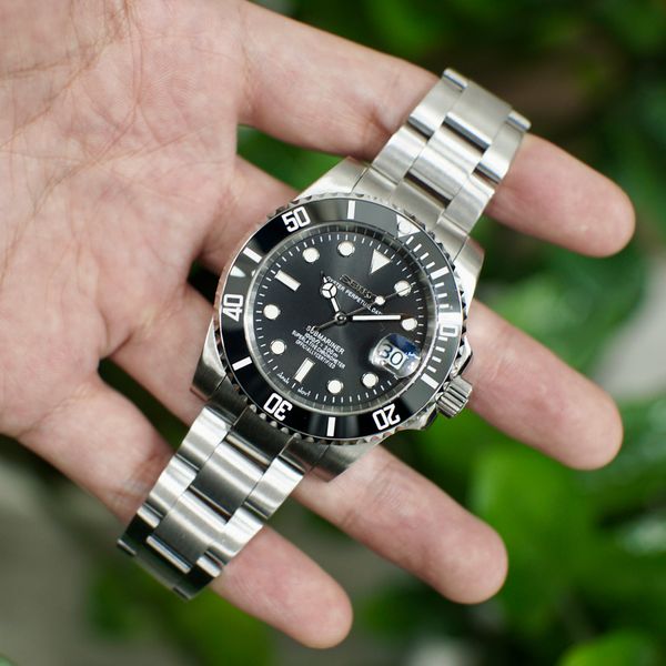 Seiko Mod SUB 40mm Black Dial Automatic NH35 | WatchCharts Marketplace
