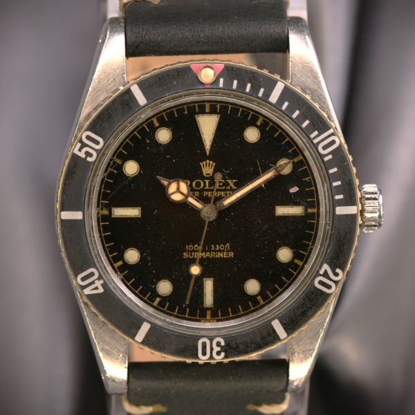 Rolex 1958 Vintage Submariner “James Bond” Red Triangle Bezel REF: 5508 ...