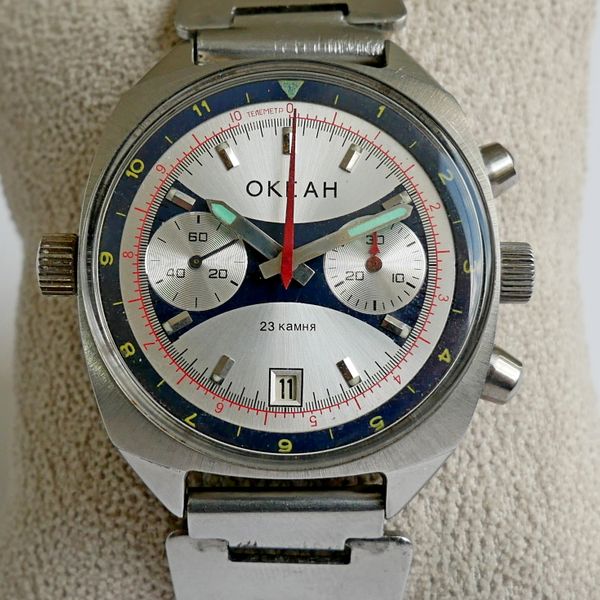 Poljot Ocean Chronograph 3133 watch rare okeh Sturmanskie | WatchCharts ...