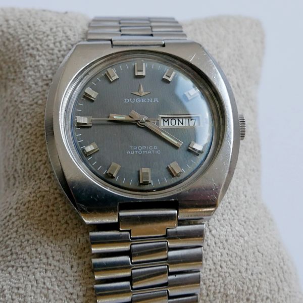 Dugena Tropica automatic watch dark gray dial cal. Dugena 3338 ...