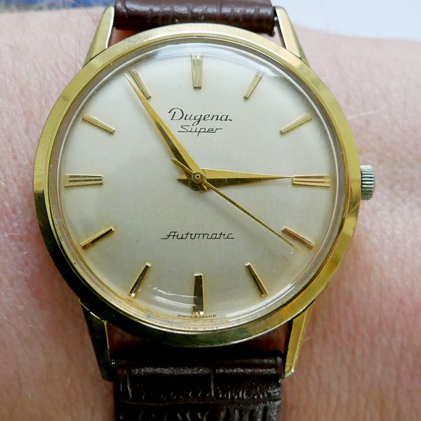 Dugena Super Automatic watch micro rotor, Buren 1000 movement, from the ...