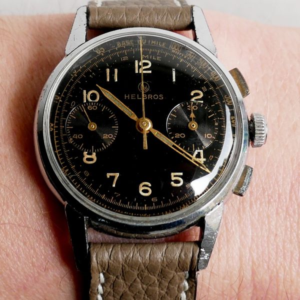 Helbros chronograph watch military venus 188 | WatchCharts Marketplace