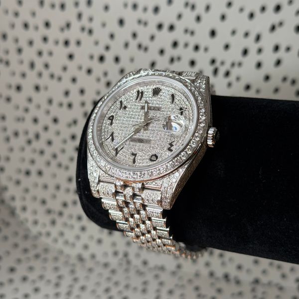 Rolex Datejust 126300 41mm Iced Out 22CTS | WatchCharts Marketplace